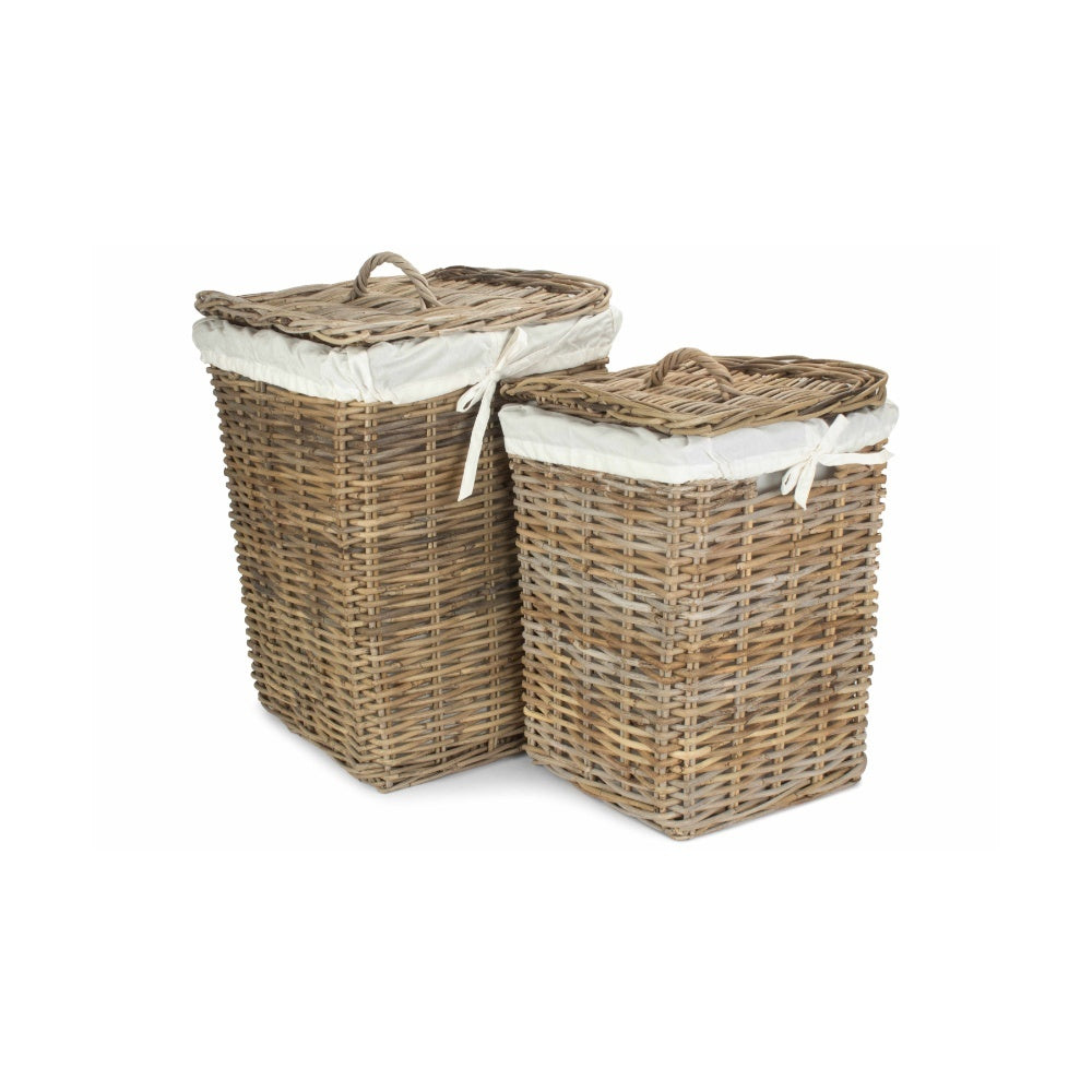 Square Rattan Laundry Basket | The Willow Basket
